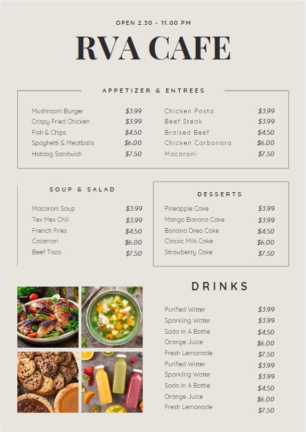 RVA's Friendly Little Cafe | RVACafe.com